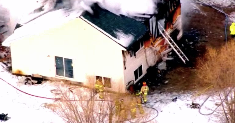 Crews struggle to extinguish St. Francis house fire due to cold weather ...