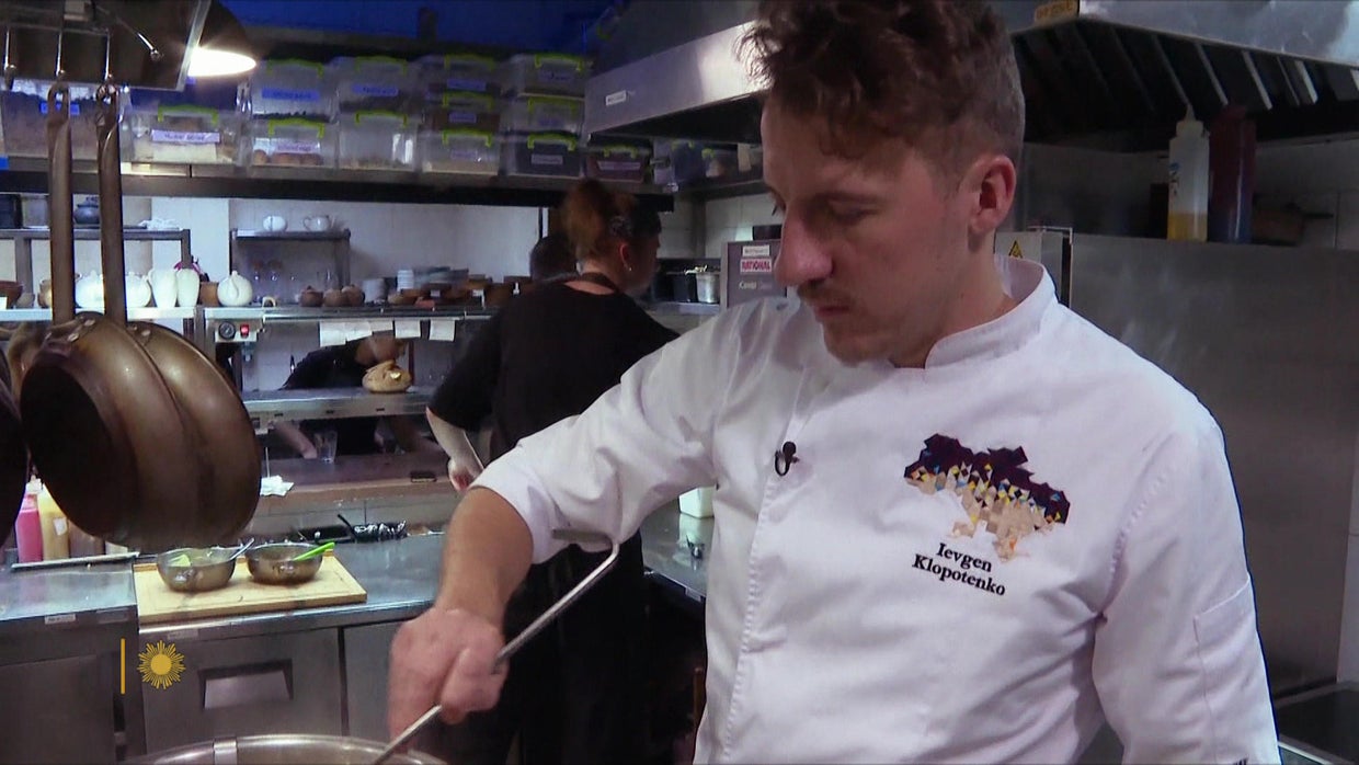 How Ukrainian chef Ievgen Klopotenko defends his country: With food - CBS News