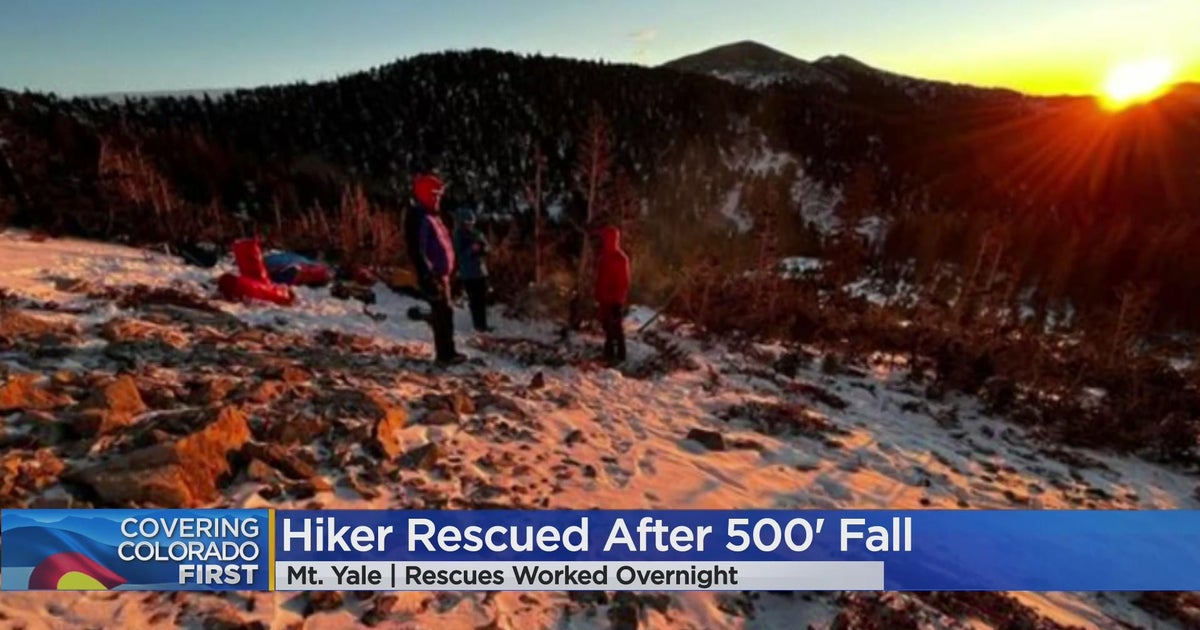Injured hiker rescued after 500-foot fall from Mount Yale - CBS Colorado