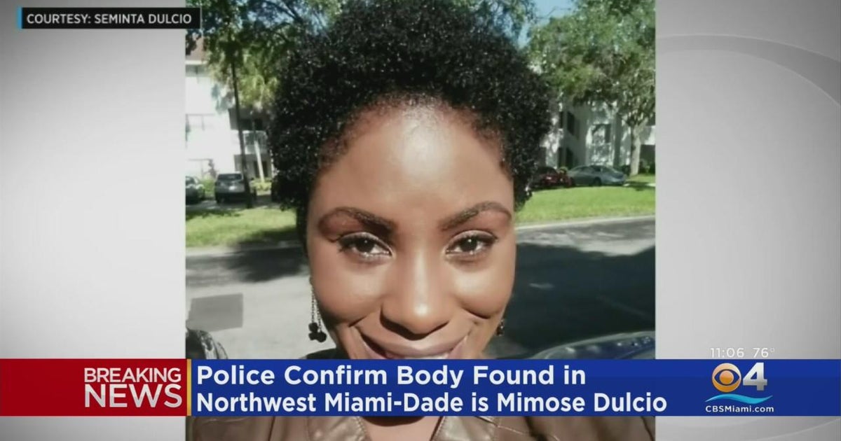Police confirm body found in Miami-Dade is missing Broward woman Mimose Dulcio - CBS Miami