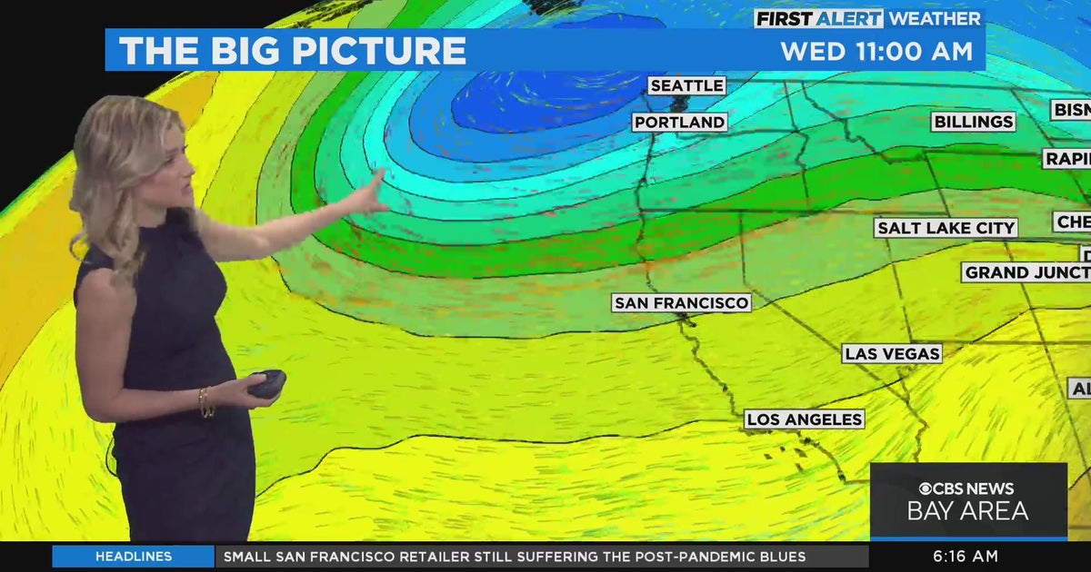 Monday morning First Alert forecast with Jessica Burch - CBS San Francisco