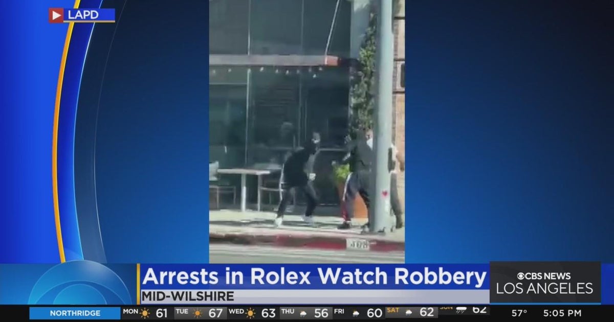 Robbery suspects lead police on two pursuits after stealing Rolex off ...