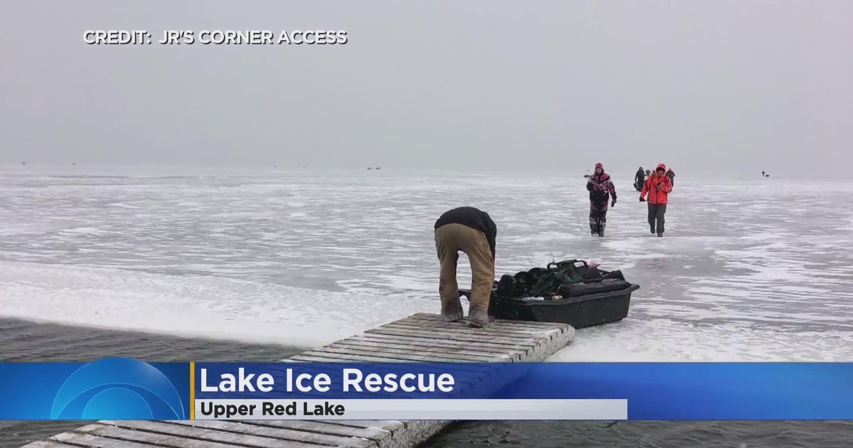 200 anglers on stuck on huge ice chunk on Upper Red Lake - CBS Minnesota