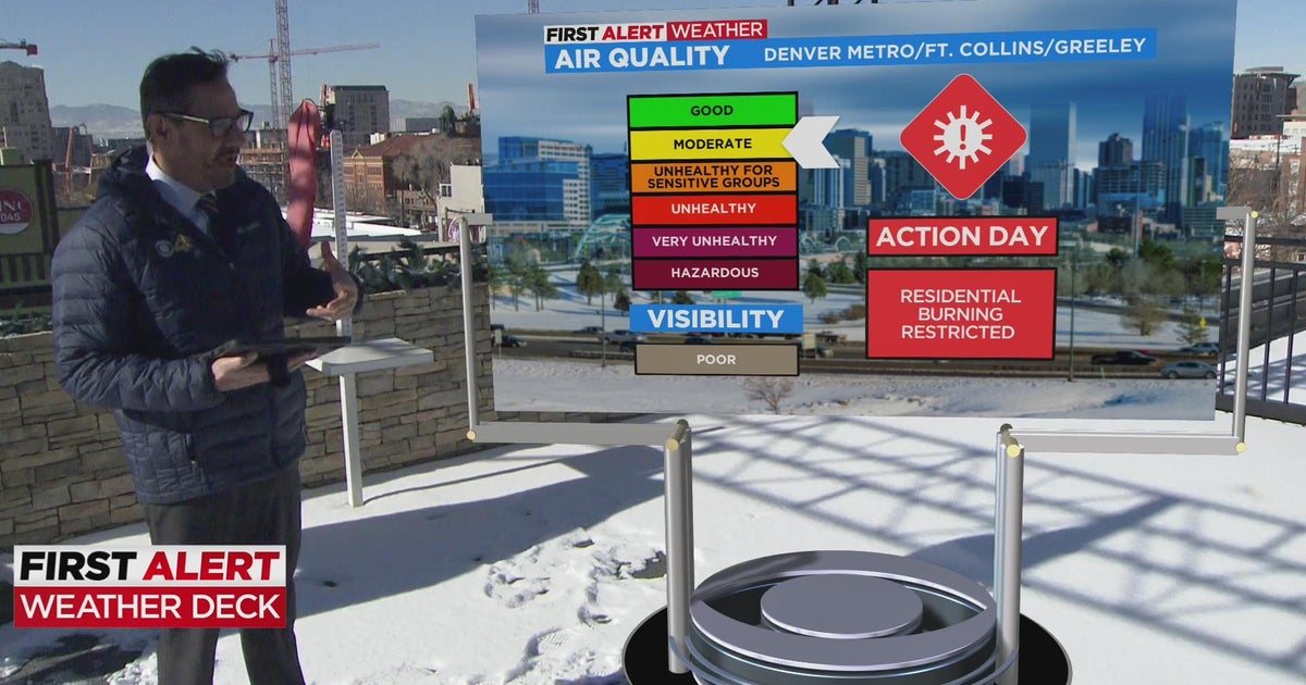 Inversion of cold air traps air pollution - CBS Colorado