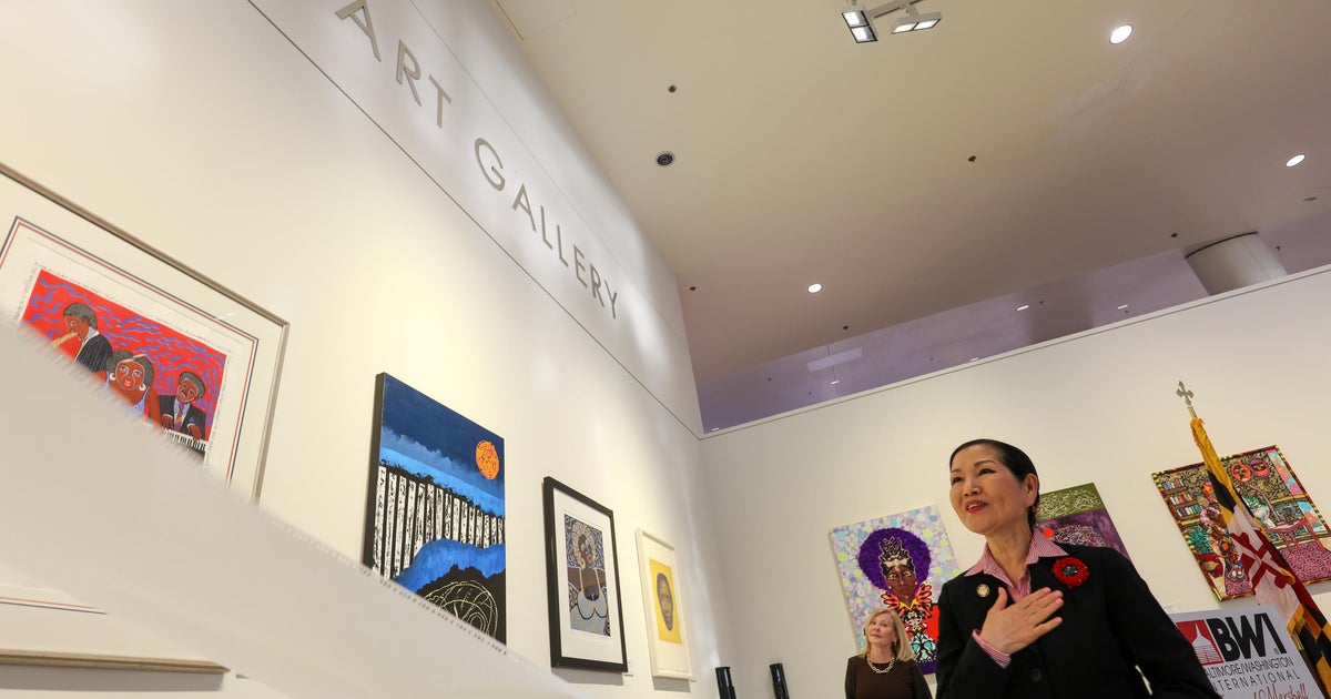 BWI Airport dedicates its art galleries to Maryland's first lady - CBS ...
