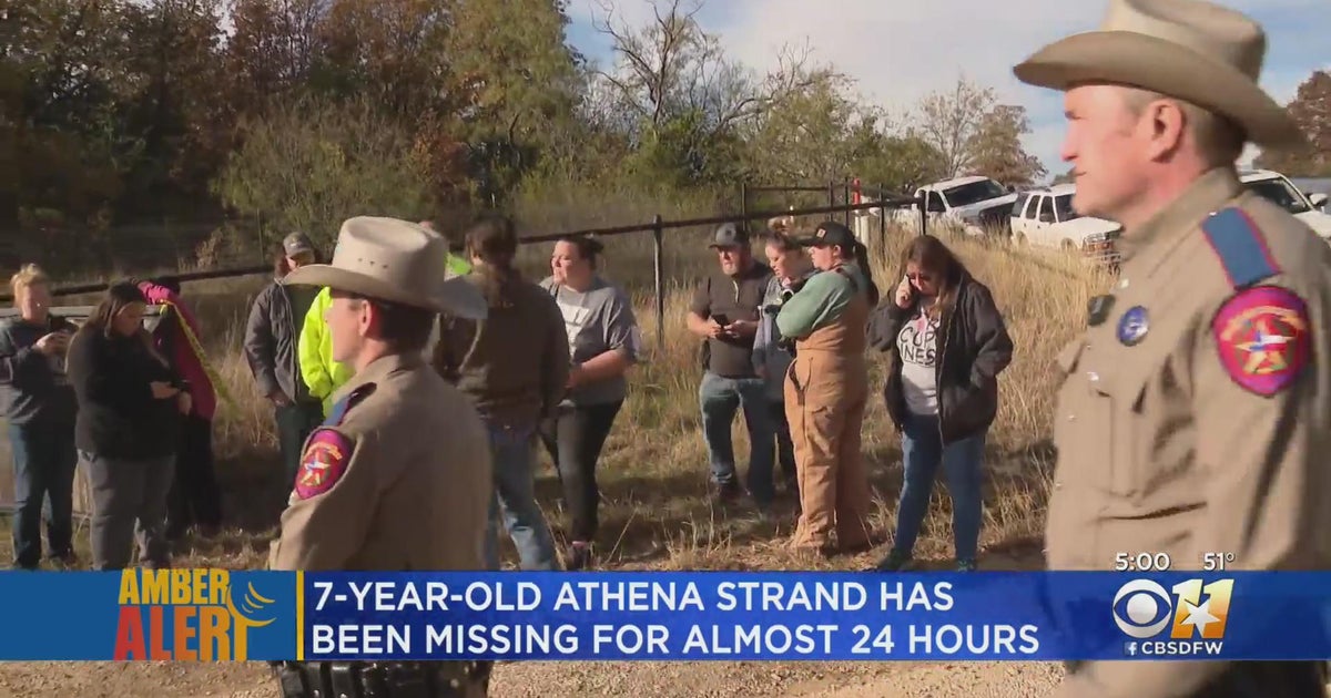 Massive search continues for 7-year-old Athena Strand - CBS Texas