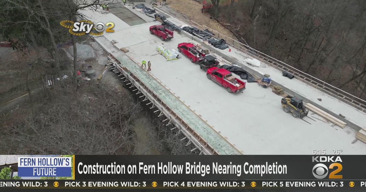 Fern Hollow Bridge nearing completion (Pt. 1) - CBS Pittsburgh