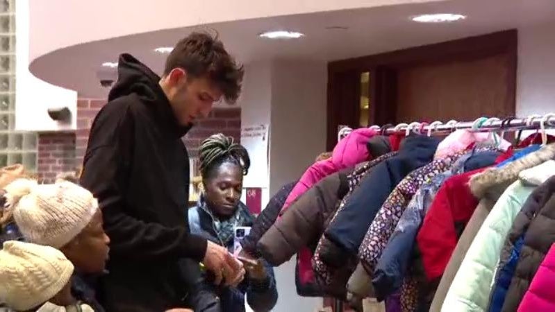 NBA star Chet Holmgren donates nearly 200 coats to Brooklyn Park ...