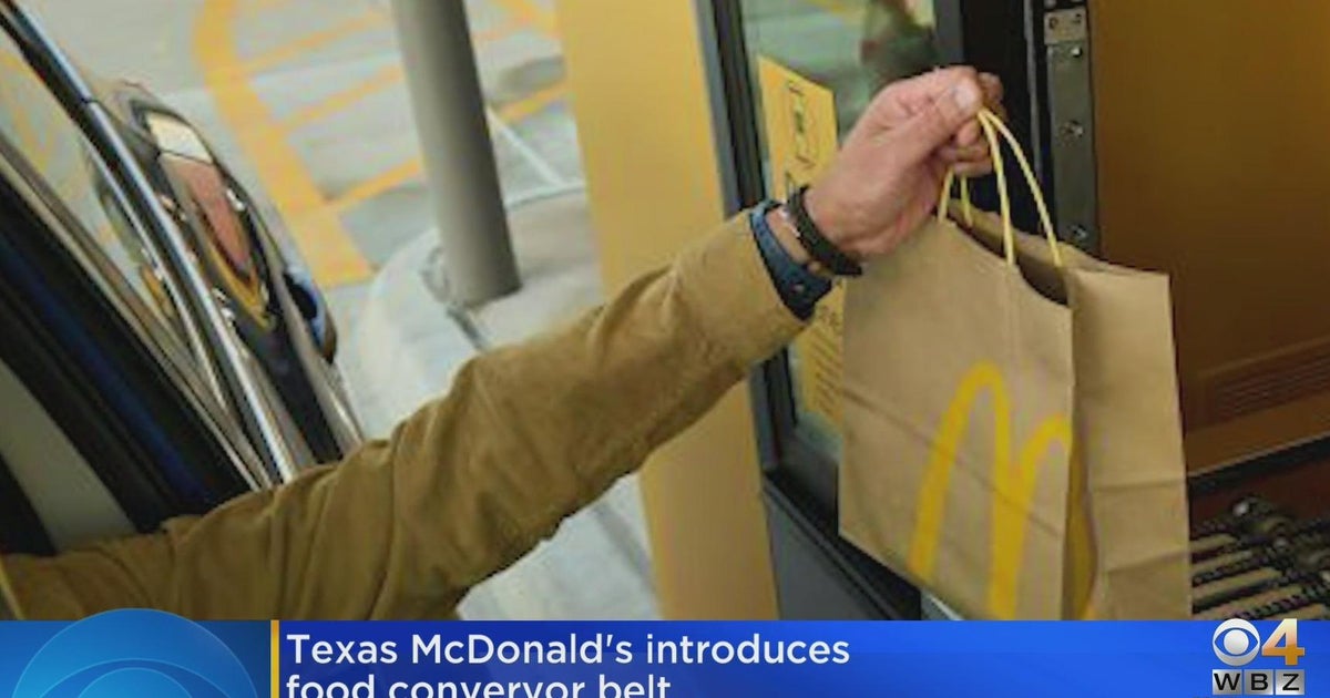 McDonald's testing out food conveyor belt - CBS Boston
