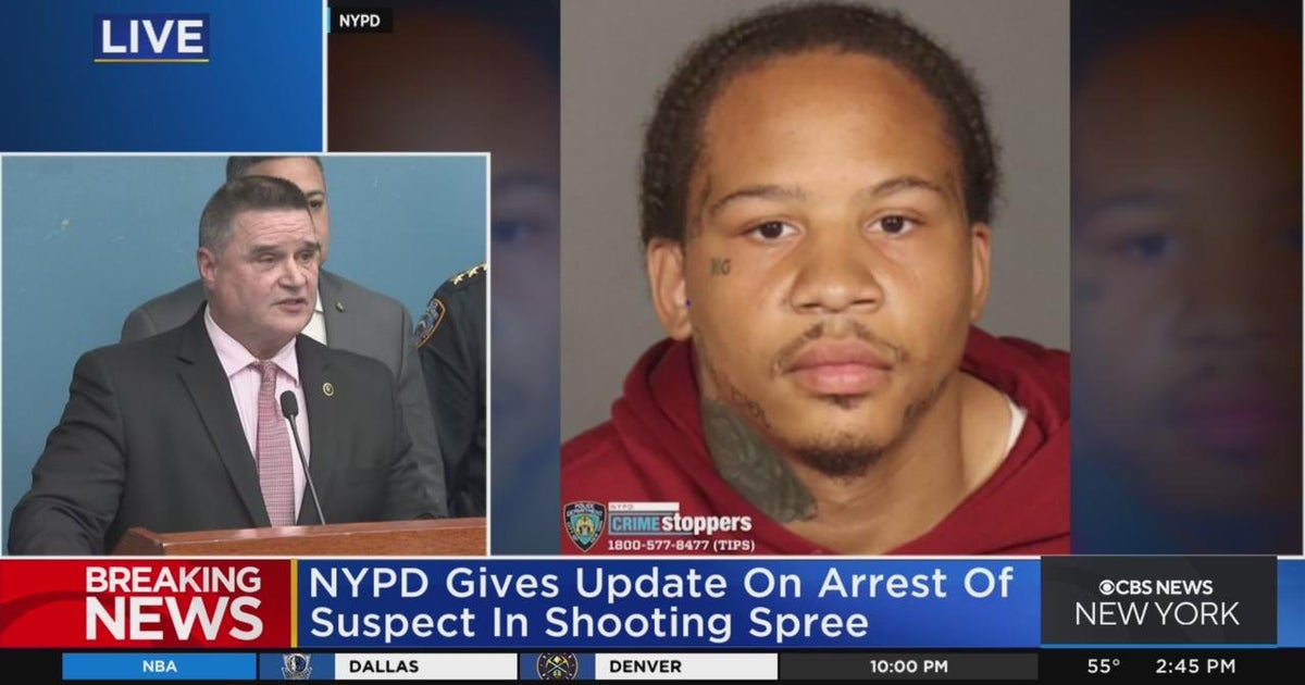 Nypd Briefing On Arrest Of Sundance Oliver In Shooting Spree Cbs New York