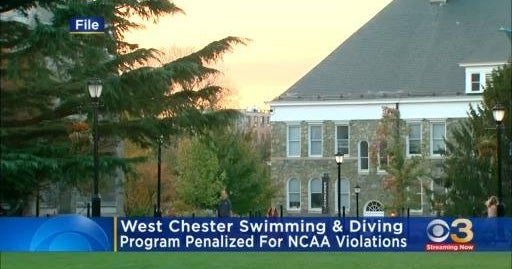 NCAA penalizes West Chester University swimming & diving program - CBS ...
