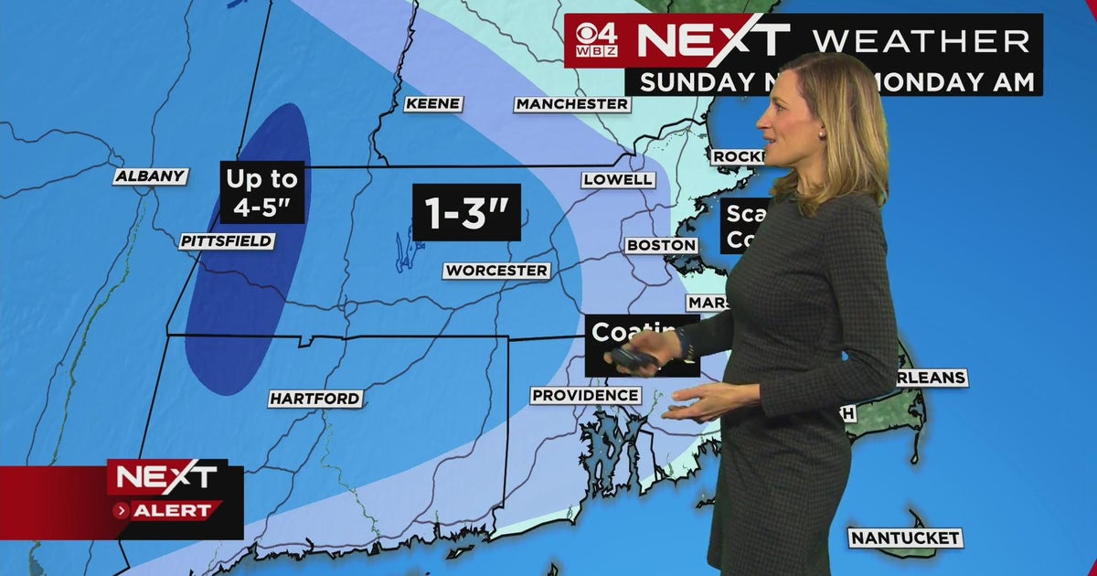 Next Weather: WBZ forecast - CBS Boston