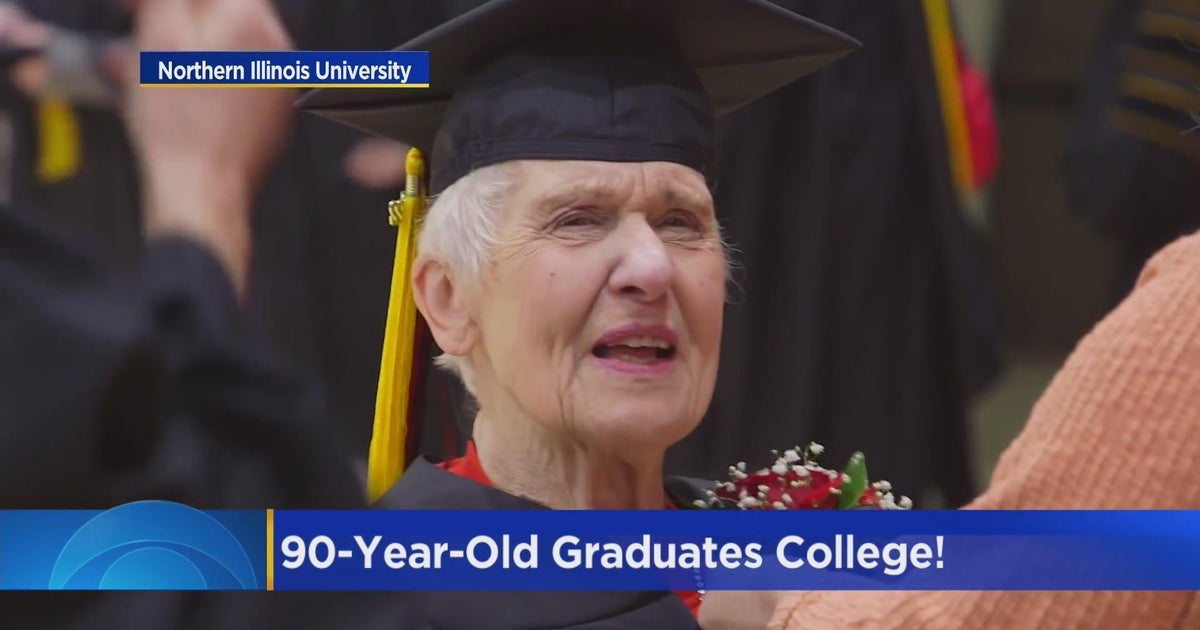 90-year-old graduates from Northern Illinois University - CBS Chicago