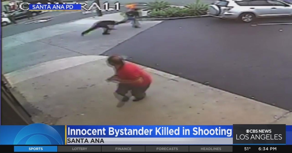 Innocent bystander killed in shooting in Santa Ana - CBS Los Angeles