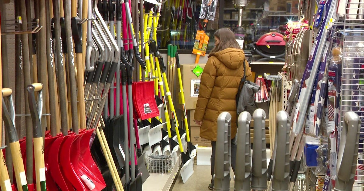 Hardware stores prepare for winter storms by over-stocking supply - CBS ...