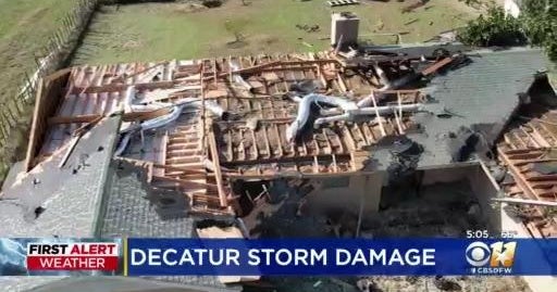 Tornado leaves homes in Decatur ripped apart - CBS Texas