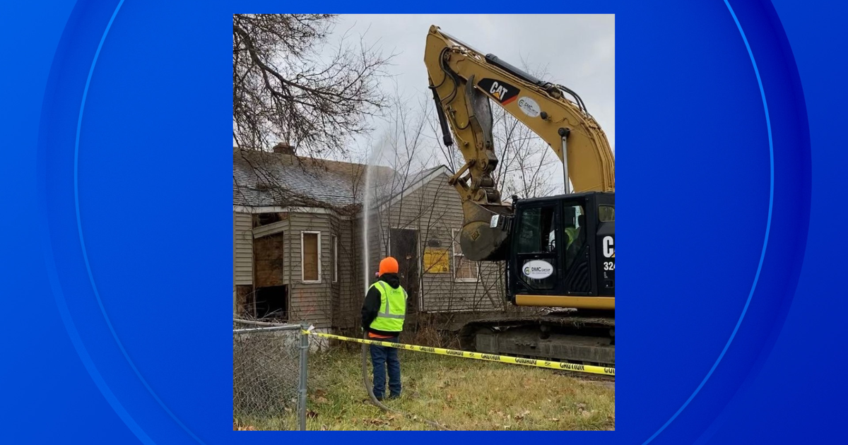 3,000th Detroit property demolished in blight removal program - CBS Detroit