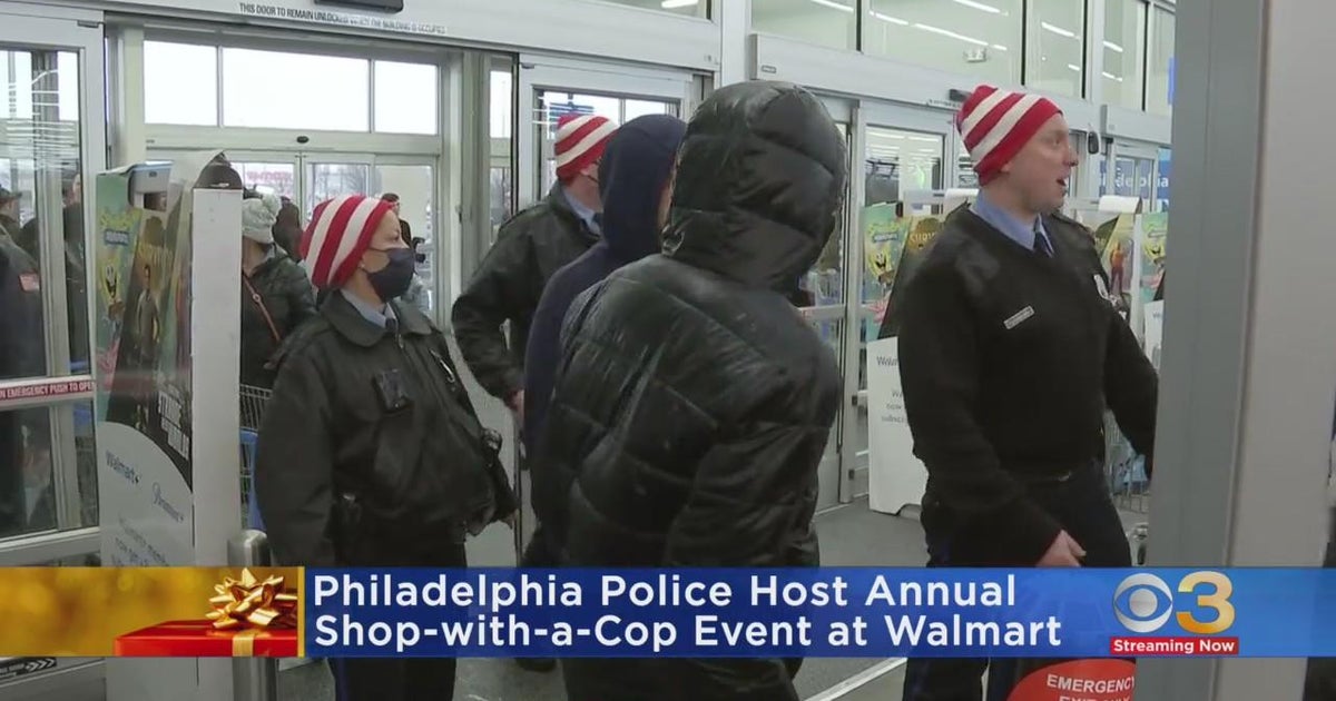 Philadelphia police host annual shop-with-a-cop event at Walmart - CBS ...