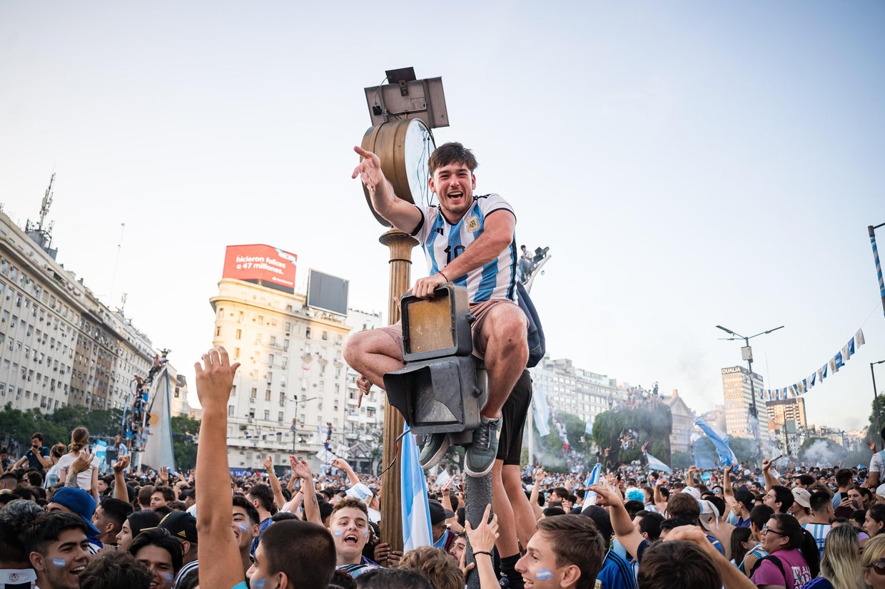 Joyous Argentines flock to streets to celebrate World Cup win: "We ...