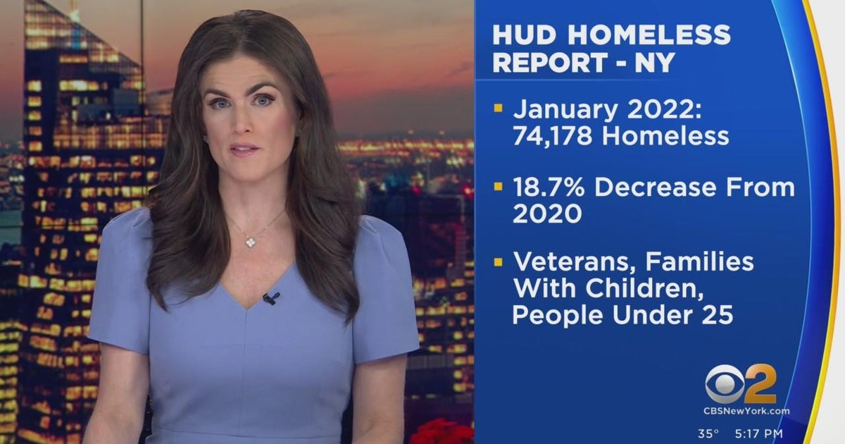 Homelessness declining in New York - CBS New York