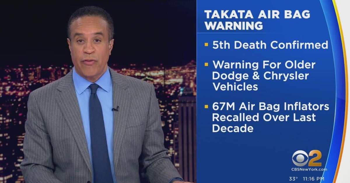 5th person reportedly killed by exploding Takata air bag - CBS New York