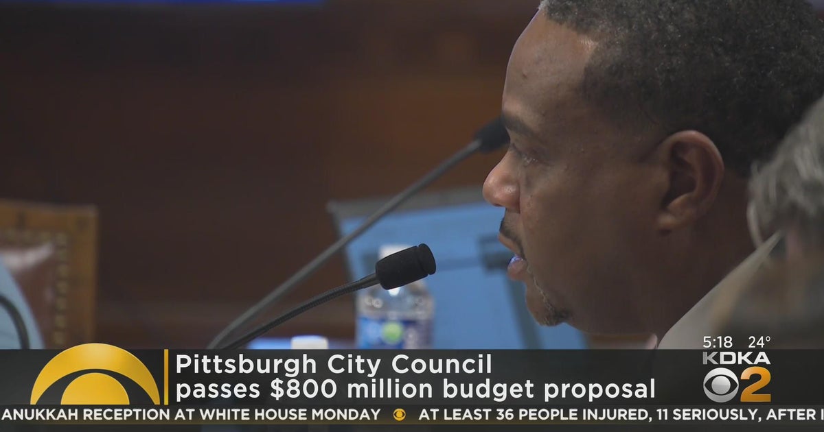 Pittsburgh City Council passes $800 million budget proposal - CBS ...