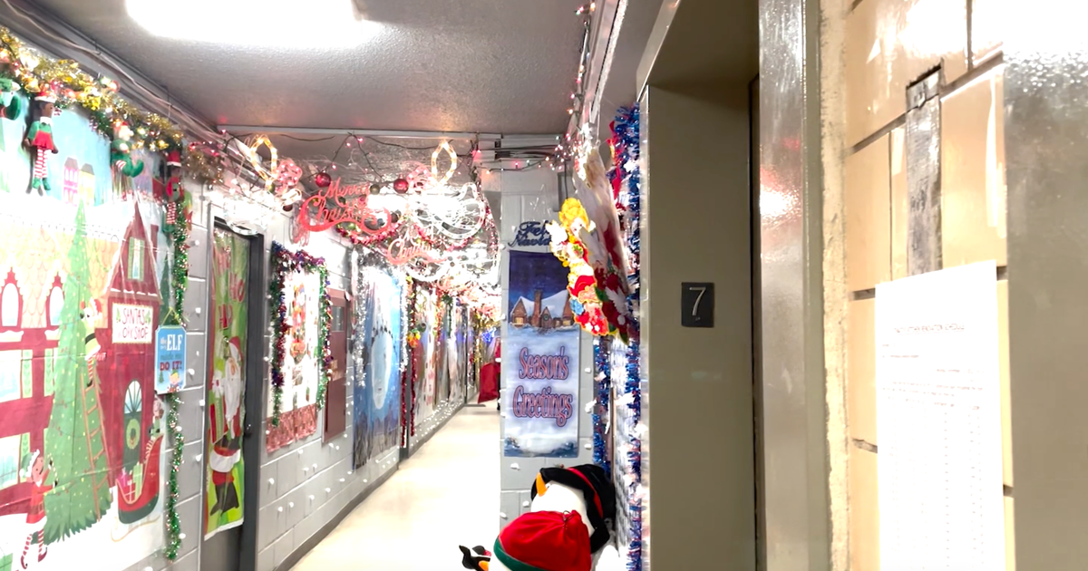 Elizabeth Figueroa creates a winter wonderland in hallway of Penn ...