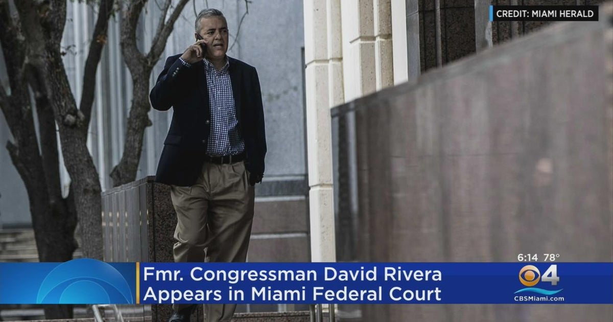 Former Congressman David Rivera appears in federal court - CBS Miami