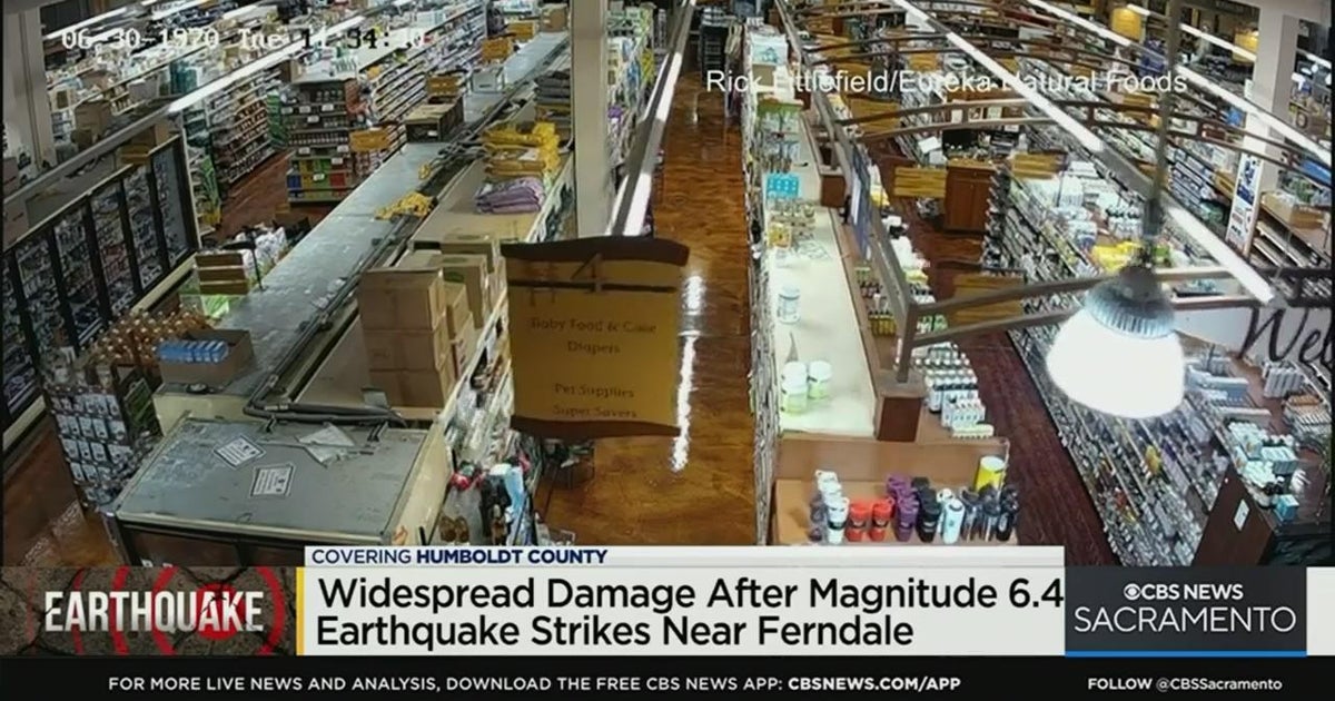 Earthquake aftermath in Fortuna - CBS Sacramento