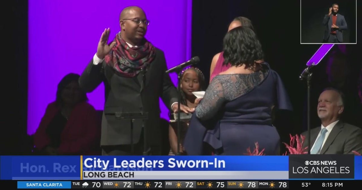 Rex Richardson sworn in as Mayor of Long Beach - CBS Los Angeles