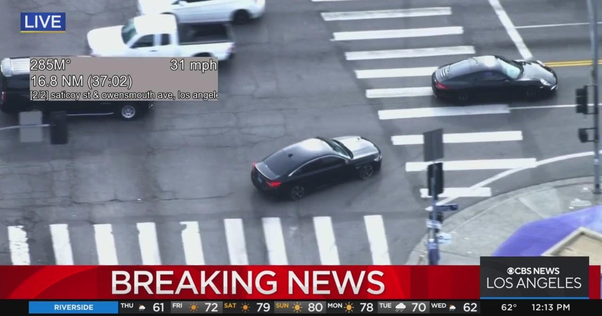 LAPD chase after armed suspect - CBS Los Angeles