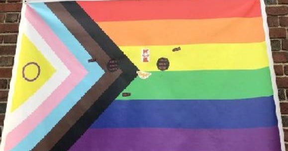 Brookline Library's BLM, Pride flags vandalized - CBS Boston