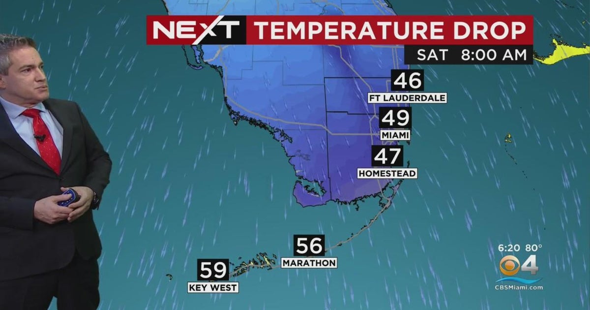 Friday evening forecast: Cold weather on the way - CBS Miami
