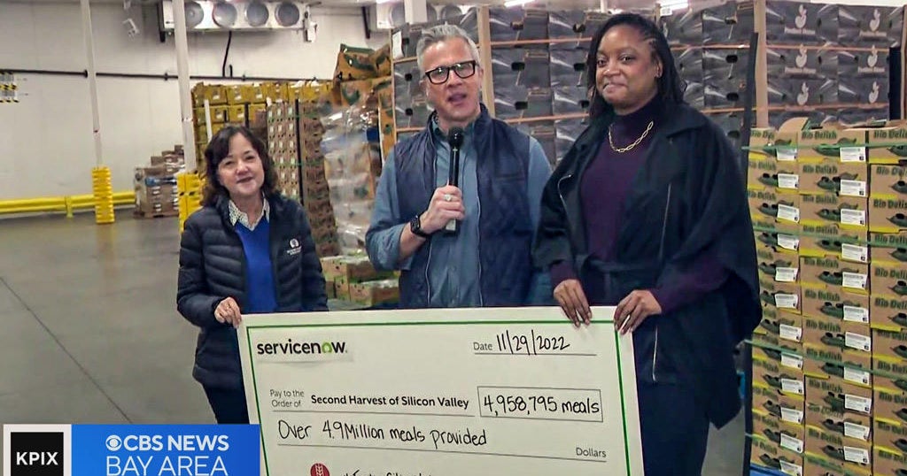 Food for Bay Area Families Donation by ServiceNow - CBS San Francisco