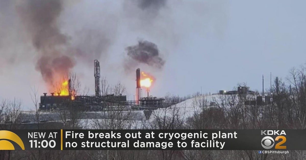 Fire erupts at cryogenic plant in Washington County - CBS Pittsburgh
