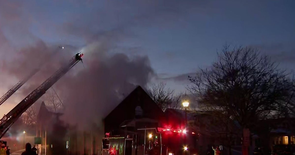 Flames, smoke sweep through church in Maywood - CBS Chicago