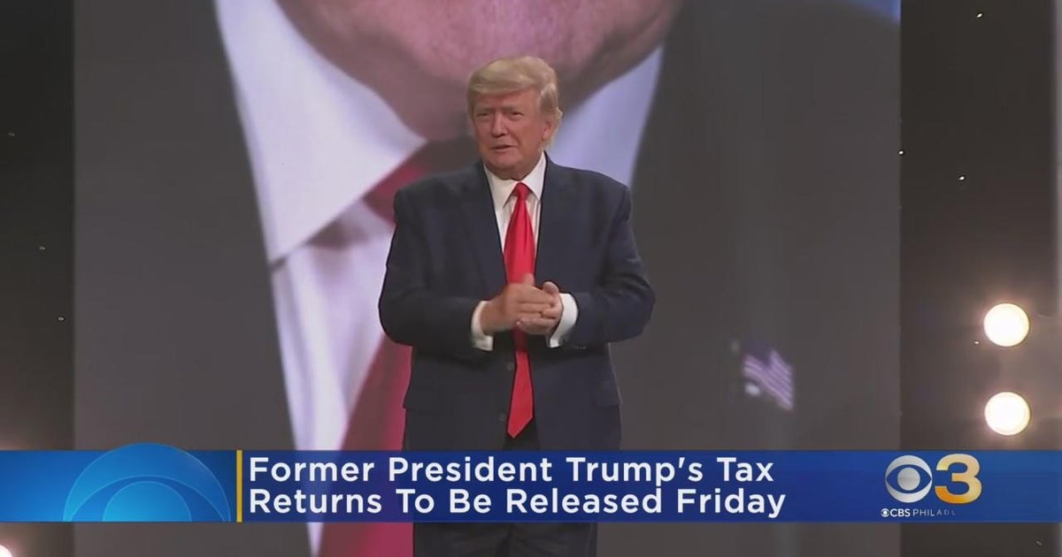 Former President Trump's tax returns to be released Friday - CBS ...