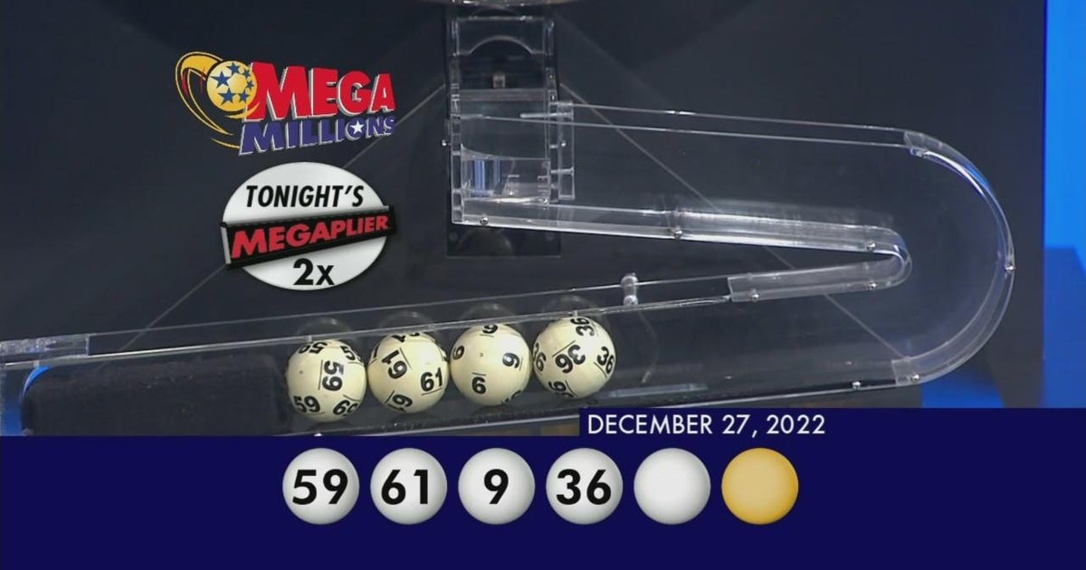 Tuesday evening Mega Millions drawing - CBS Miami