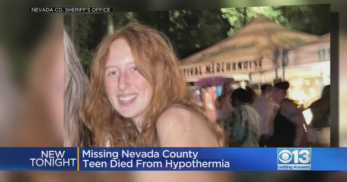 Missing Nevada County teen died from hypothermia - CBS Sacramento