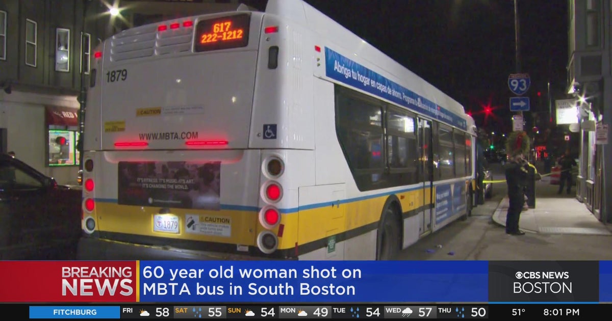 60 Year Old Woman Shot On Mbta Bus Cbs Boston