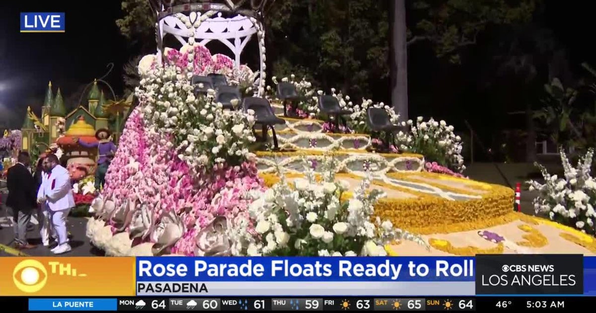 Rose Parade floats ready to roll - CBS Los Angeles