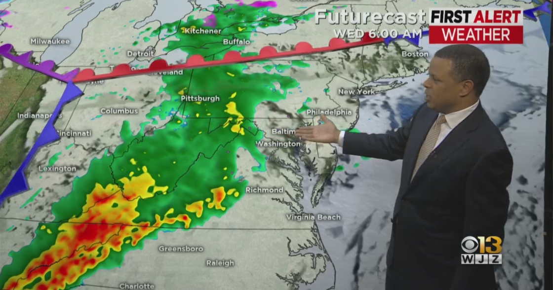 Maryland Weather: Warm and wet week ahead - CBS Baltimore
