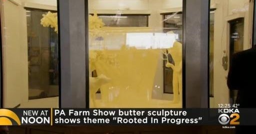 Pennsylvania Farm Show butter sculpture revealed - CBS Pittsburgh