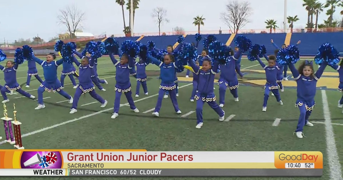 Grant Union Junior Pacers cheerleaders perform - Good Day Sacramento
