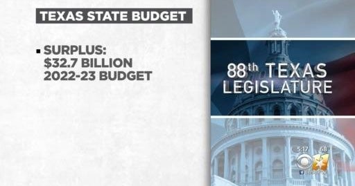 Texas' record-breaking surplus sits at nearly $33 billion - CBS Texas