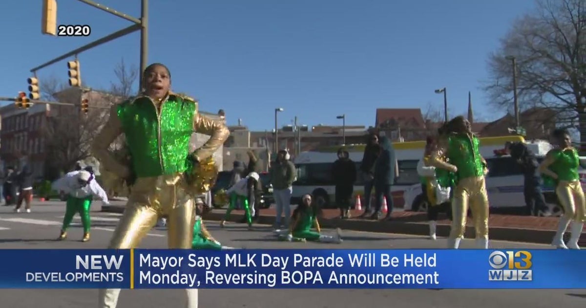 Baltimore's MLK Day Parade to go on, mayor says after uproar - CBS ...