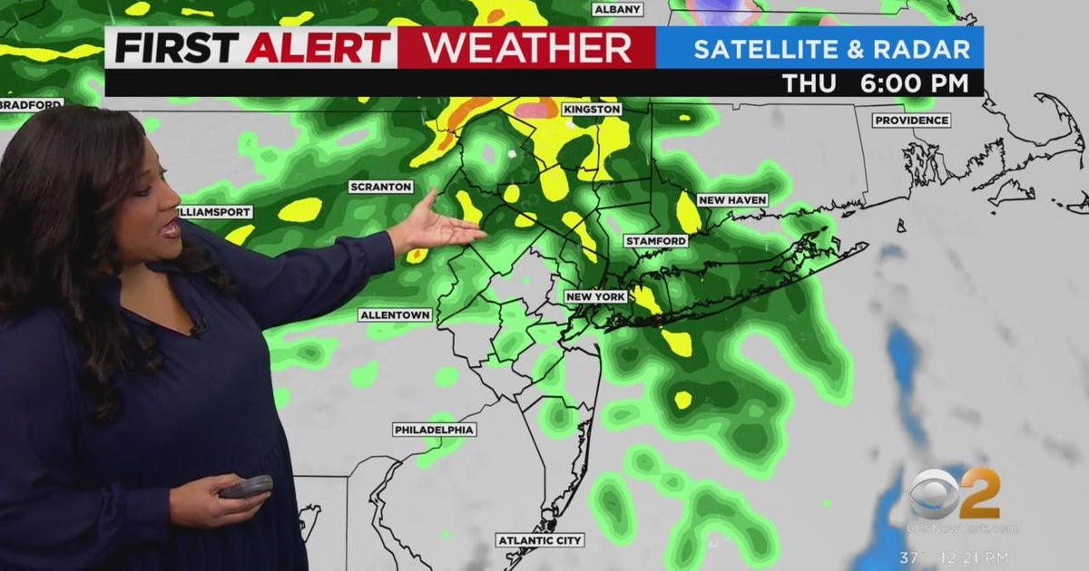 First Alert Weather: Clouds today, rain tomorrow - CBS New York