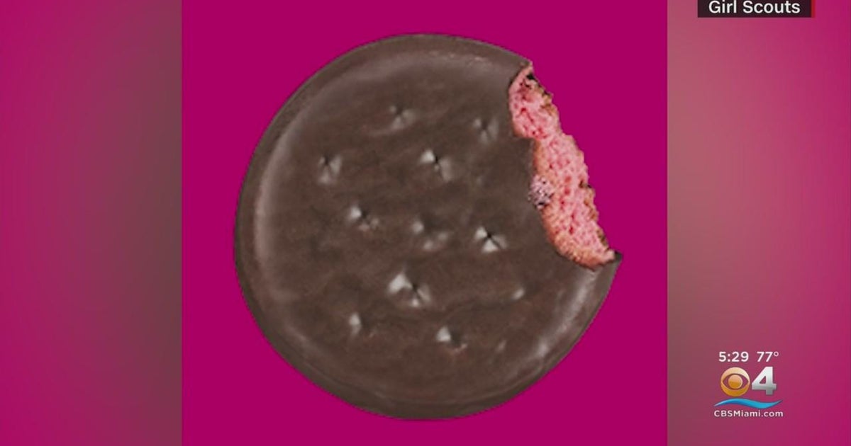 Girl Scout introduces new "Raspberry Rally" cookie to their sales - CBS ...