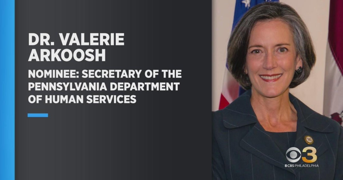 Shapiro appoints Montgomery Co.'s Dr. Val Arkoosh to cabinet - CBS ...