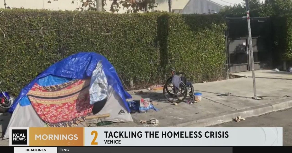 Tackling the homeless crisis in Venice - CBS Los Angeles